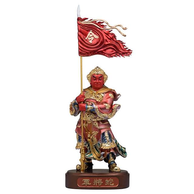 Resin gold-colored turtle general and snake general statue, Zhenwu ...