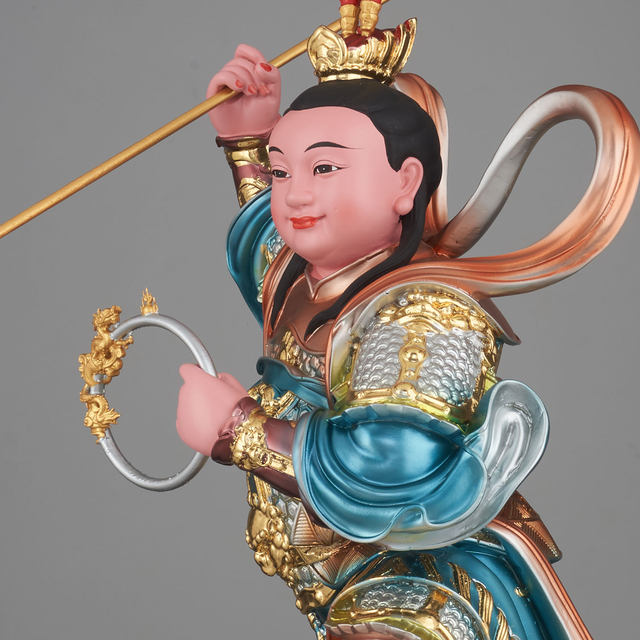 The statue of the third prince of Kangsheng, the marshal Nezha in the ...