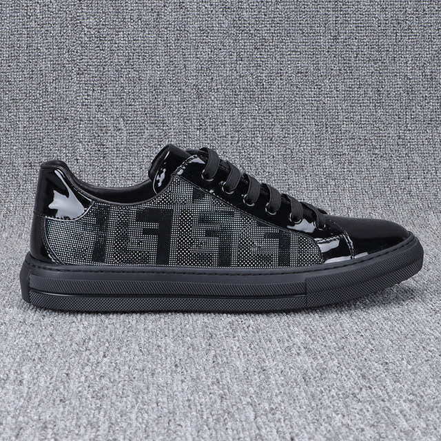 Trendy shoes for men 2024 autumn new fashion trendy patent leather ...