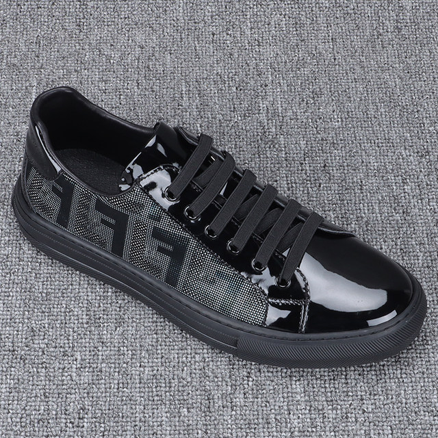 Trendy shoes for men 2024 autumn new fashion trendy patent leather ...