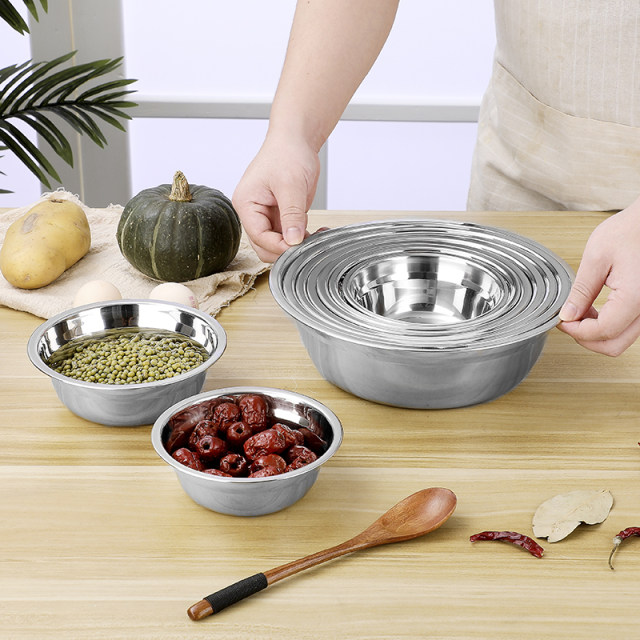 304 stainless steel soup basin soup bowl basin kitchen seasoning bowl ...