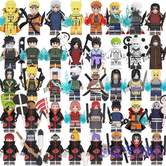 Third-party Naruto assembled building blocks children's toys minifigure ...
