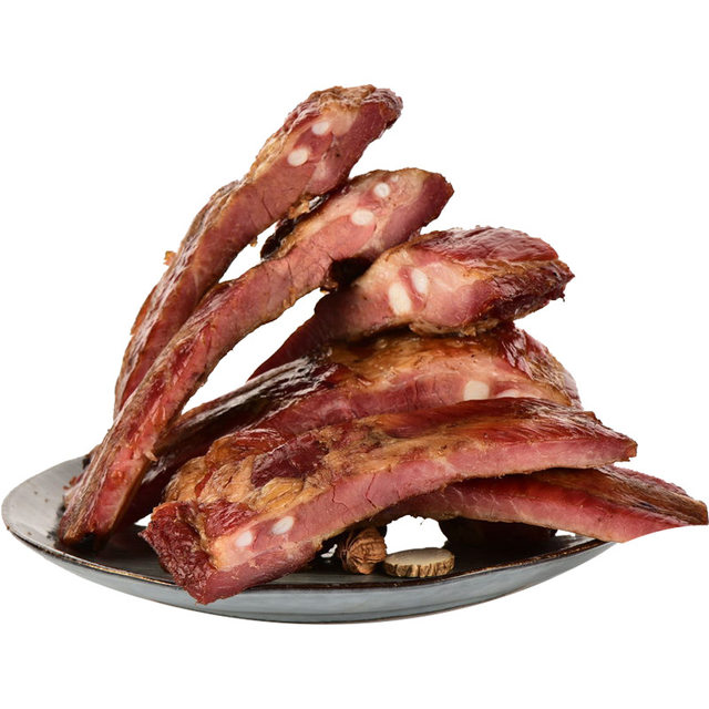 Smoked ribs 500 grams of Sichuan specialty wax pork chop in the rib ...