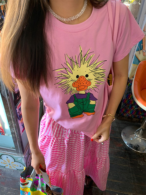 Luo Luosuke short -sleeved female T -shirt summer 2024 new design sense ...