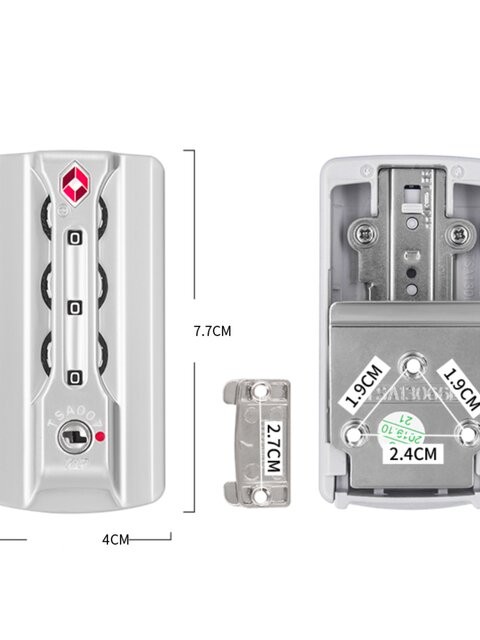 TSA13066B Customs password lock aluminum frame travel lever box luggage ...