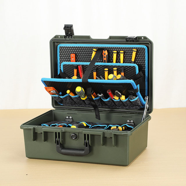 Alubox with wheel toolbar -type toolbox industrial -grade portable tie ...