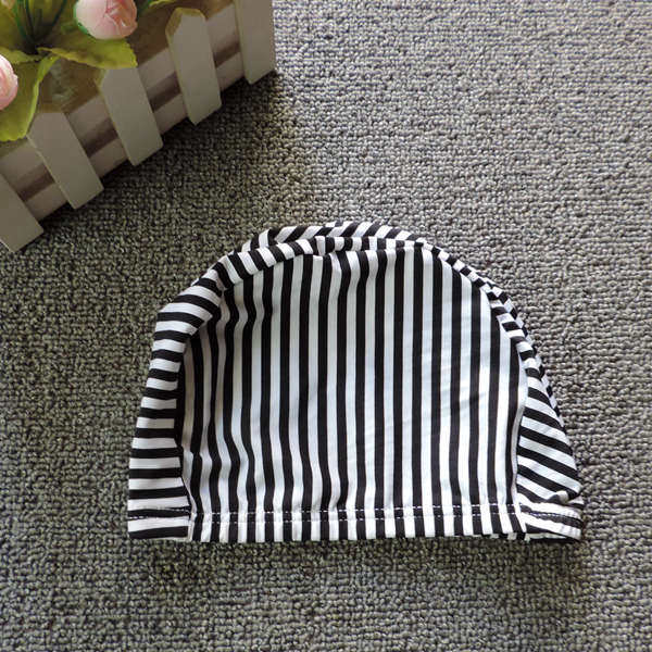 Swimming Caps for Men and Women, Adult Patterned Fabric Swimming Caps ...