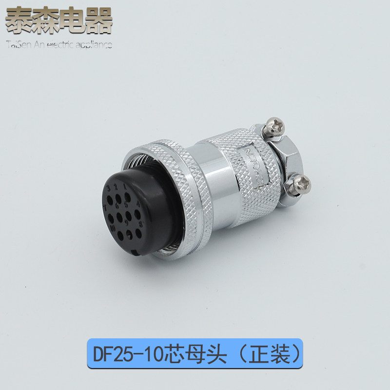 Aviation Plug Socket DF/GX25 M25 with 2-10 Pin Installation for Flange ...