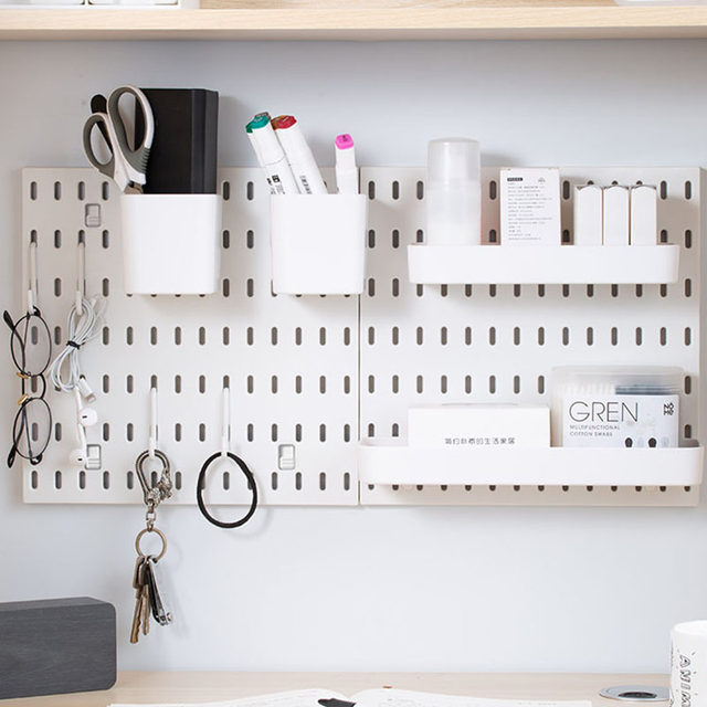 Wall punch-free hole board storage rack Nordic creative simple storage ...