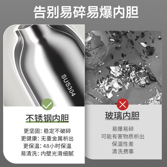 ASD 304 stainless steel thermos kettle large-capacity household thermos ...