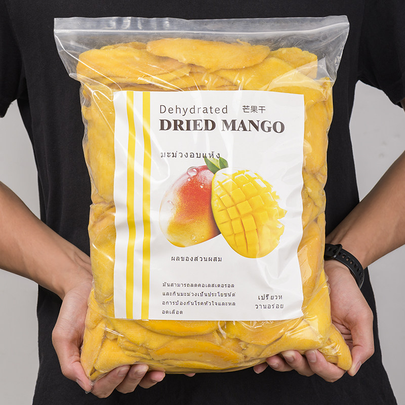 Gedroogde mango in thaise stijl 500 g - volledige doos snacks met ...