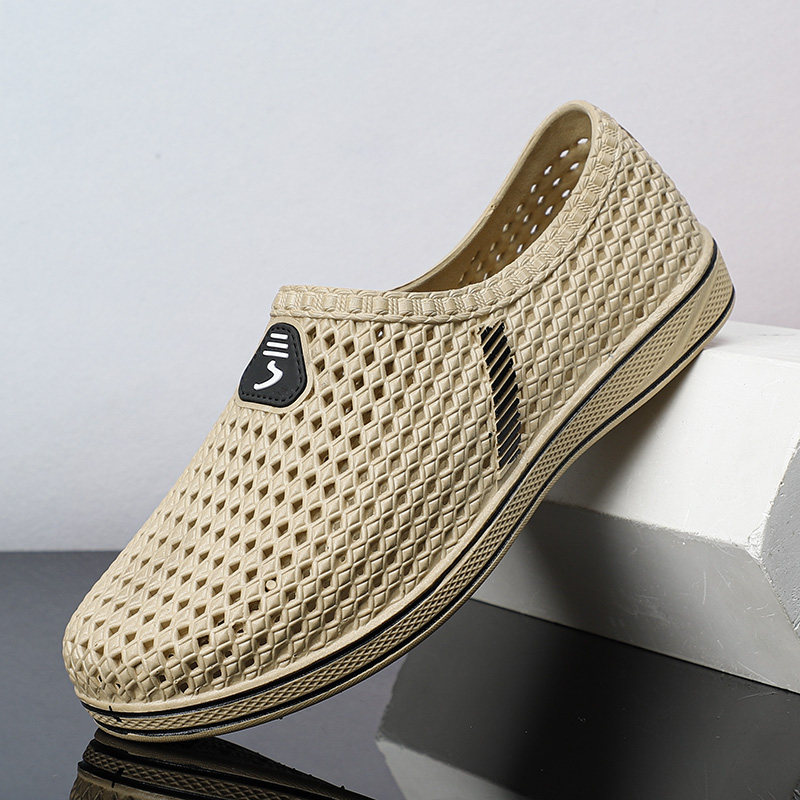 2024 New Croc Shoes Men's Breathable Lightweight Anti-Slip Beach Shoes ...