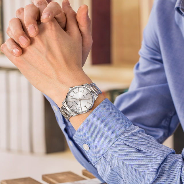 casio Casio watch men's casual simple waterproof quartz steel belt men ...