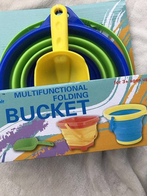 Foreign trade export silicone folding telescopic bucket plays on the ...