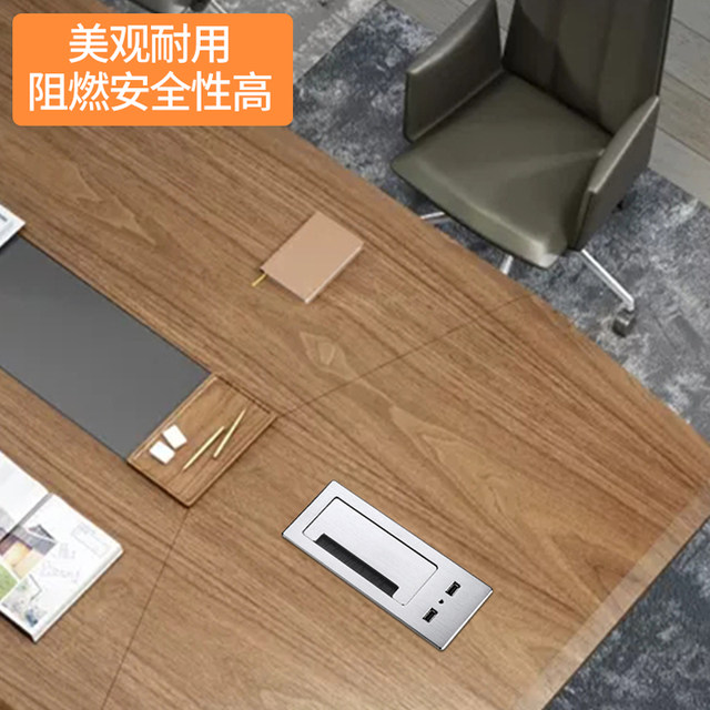 Computer desk threading hole cover aluminum alloy damping buffer socket ...