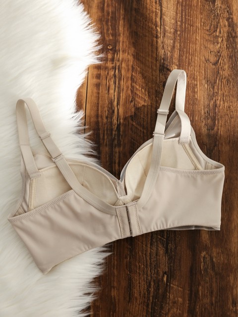 Japan 100%silk mulberry silk rust of the bra, small breasts gathered ...