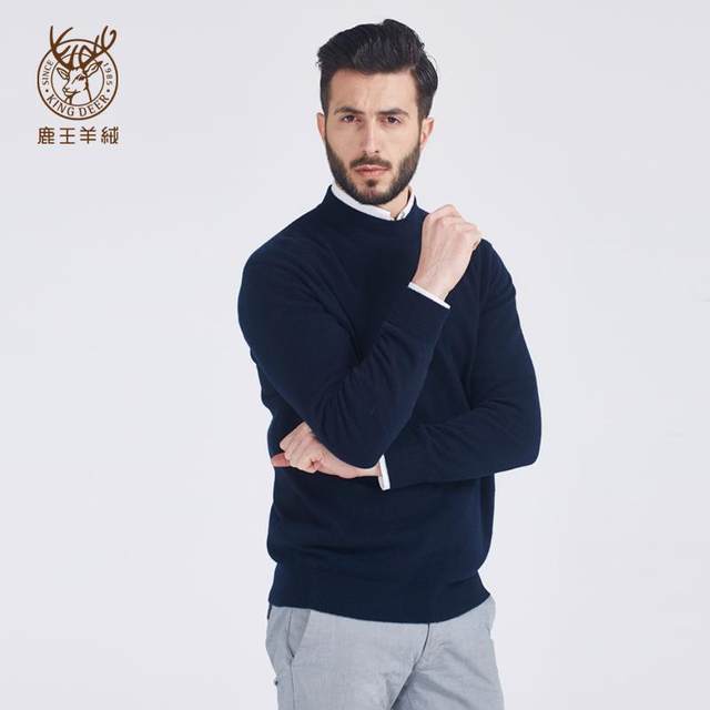 Luwang Cashmere Sweater Counter Genuine Winter New Style Men's Half ...