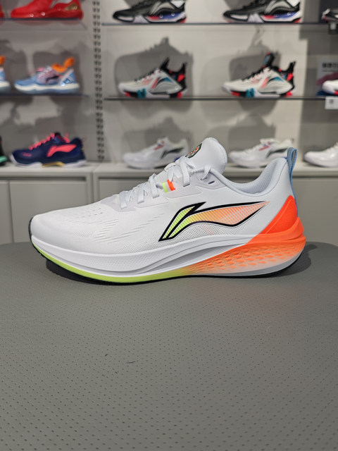 Li Ning Running Shoes 2024 New Red Rabbit 7 Men's Reflective Lightweight Racing Training Running ...