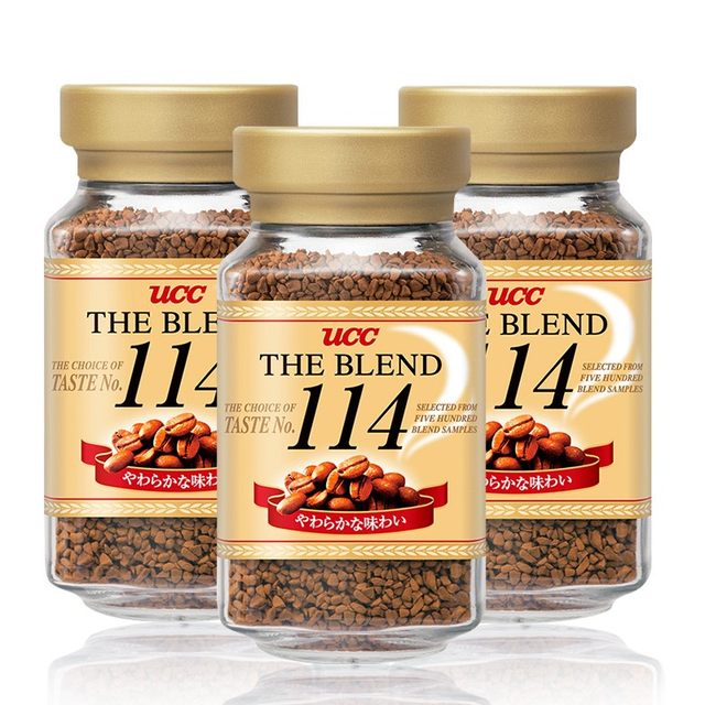 UCC 117 freeze-dried instant coffee powder 90g sucrose-free American freeze-dried black coffee ...