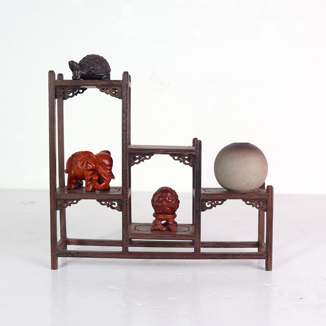 Desktop Bogu rack chicken wing wood Duobao Pavilion display rack solid ...
