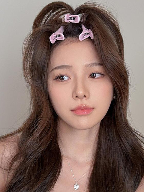 Hair root fluffy clip forehead side bangs seamless duckbill clip high ...