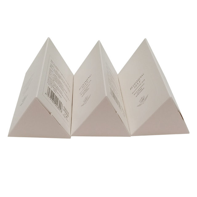 Cosmetic packaging box triangular white cardboard special-shaped box ...