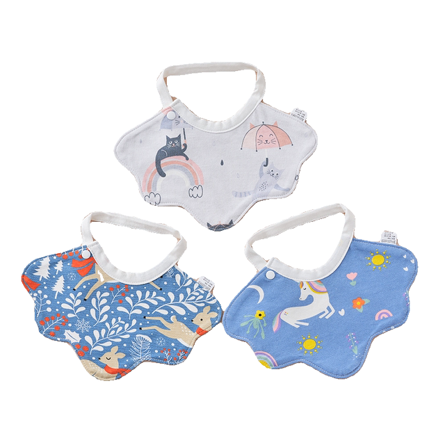 Newborn baby bib summer saliva towel thin class A waterproof bib towel ...