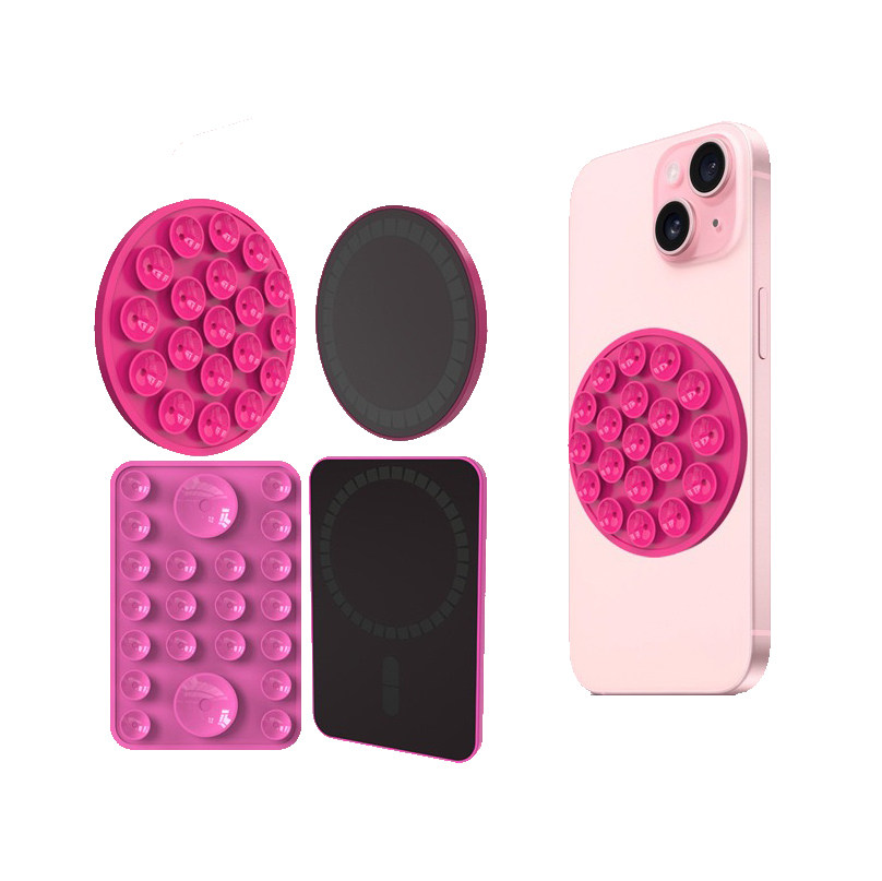Square strong magnetic sticker mobile phone suction cup silicone ...