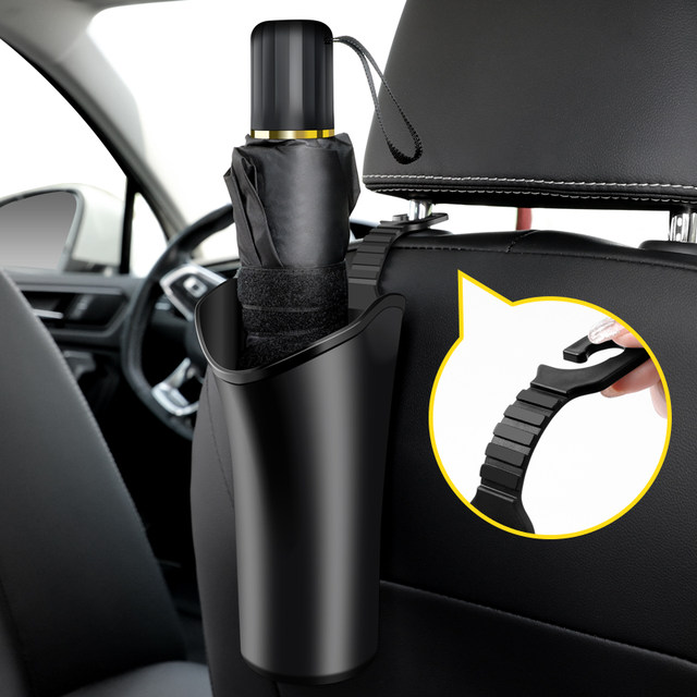 Vehicle-mounted umbrella storage bucket car sundries trash can inside ...