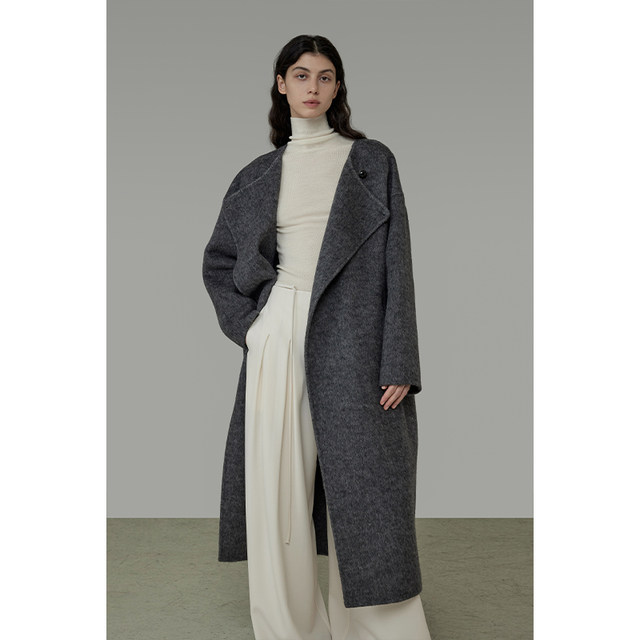 Unspoken100 wool double -sided woolen woolen coat women's winter 2024 ...