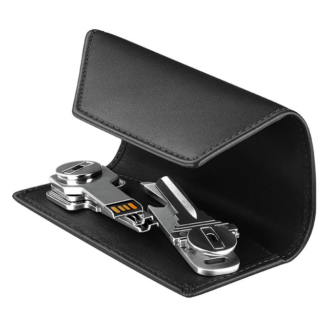 German MODERN cowhide key storage bag creative genuine leather large ...