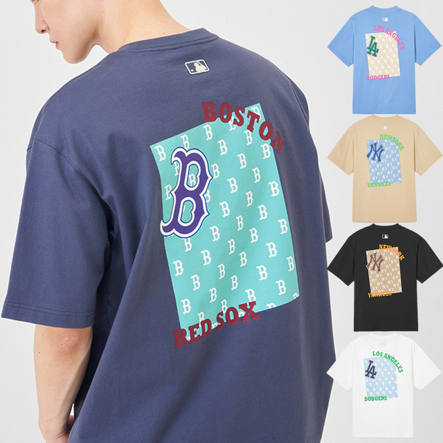 24 New MLB Couple Short Sleeve Men and Women NY Retro Presbyopia Square ...