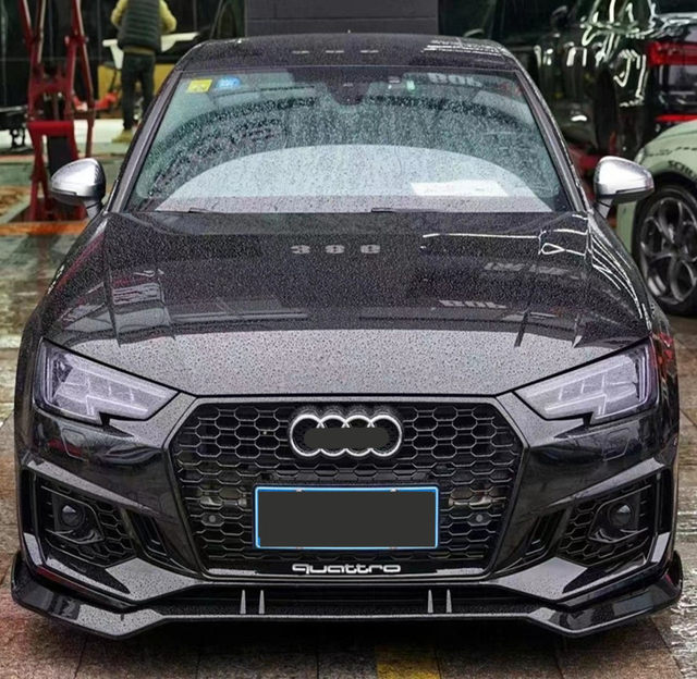 Suitable for 09-24 Audi A4L modified RS4 surround front and rear bumpers, front shovel rs4 ...