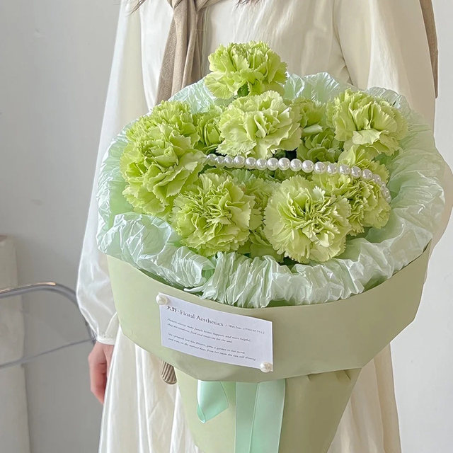 Pearlescent Sydney paper flowers bouquet wrapping paper white thickened ...