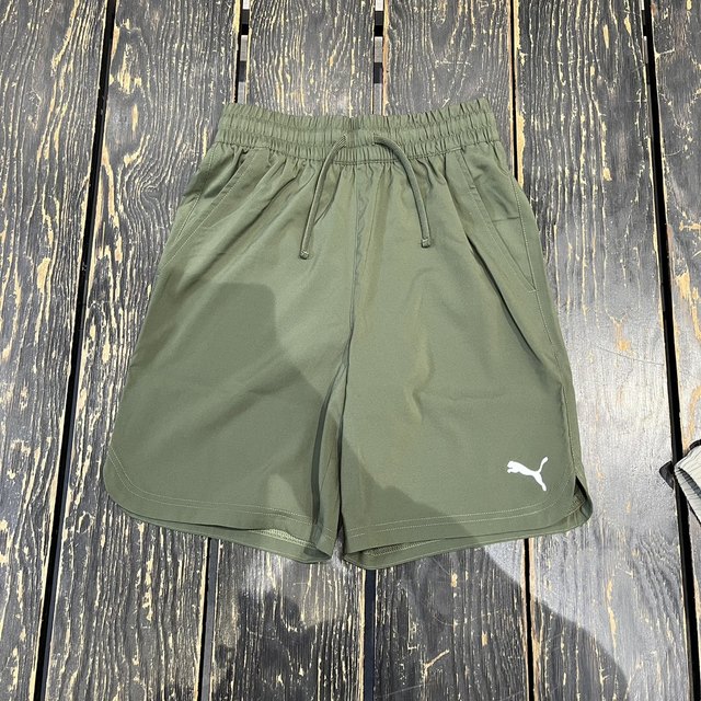 PUMA men's pants 2024 summer woven quick-drying loose sports shorts ...