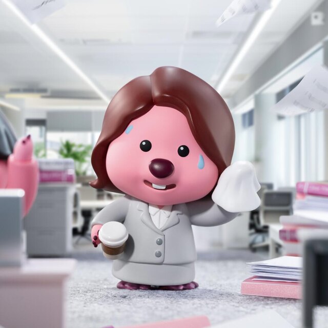 Genuine TOPTOY Ruby loopy office worker blind box trendy worker doll ...