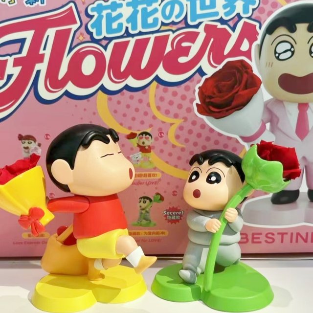 New Crayon Shin-chan Flower's World Blind Box Disney Everlasting Flower ...