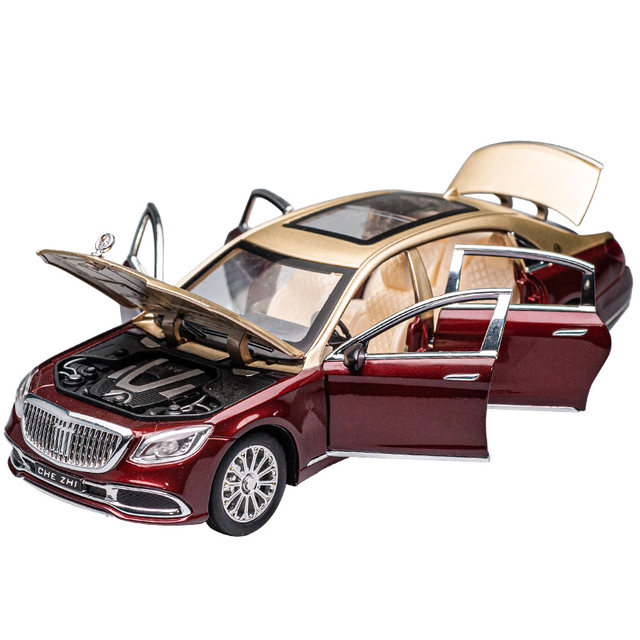 Mercedes-Benz Maybach S600 alloy car model 1:24 children's gift toy car ...