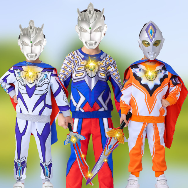 Ultraman Clothes Boys Summer Set Glowing Children's Baby 2025 New Girl ...