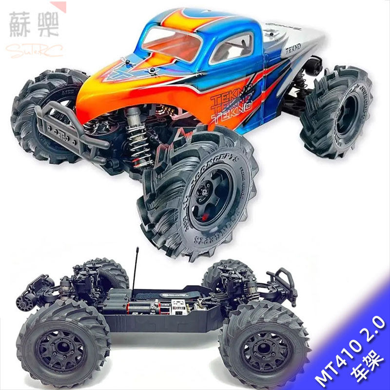 New Tekno MT410 2.0 Remote Control Electric Four-Wheel Drive Bicycle 1/ ...