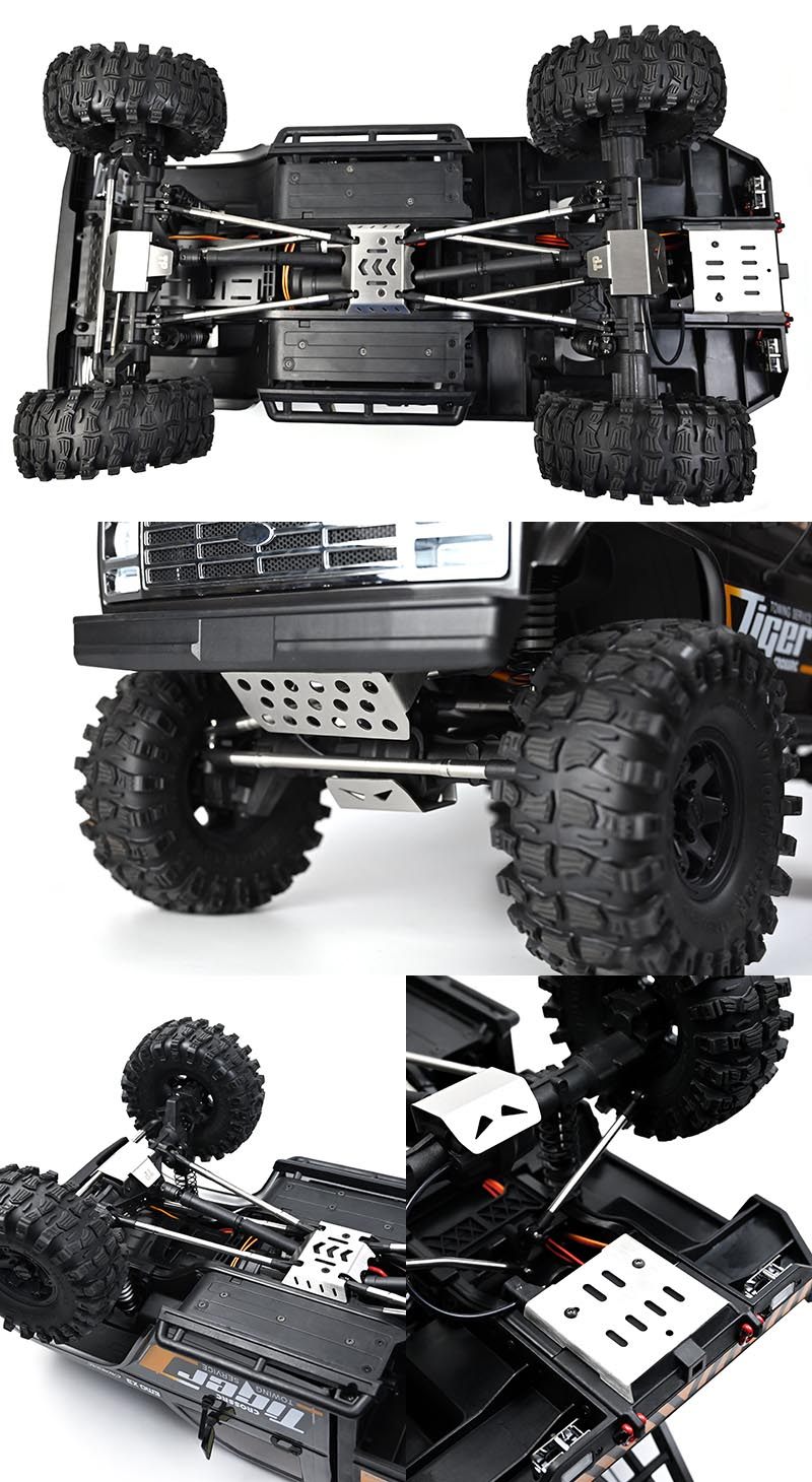 CrossRC 1/8 Emo X3 Big Tiger Chassis Armor - Metal Armor Guard | T-power