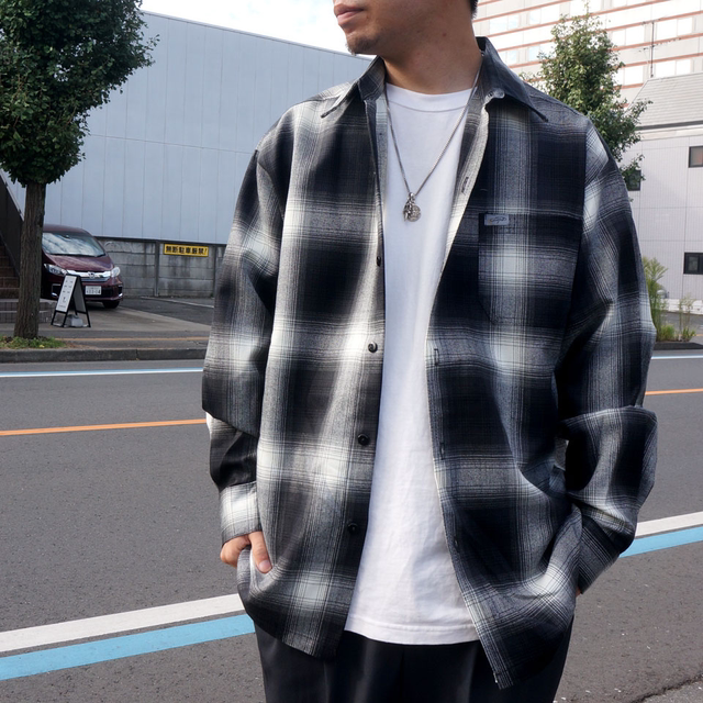 American Caltop West Coast flannel long-sleeved plaid shirt loose men's ...