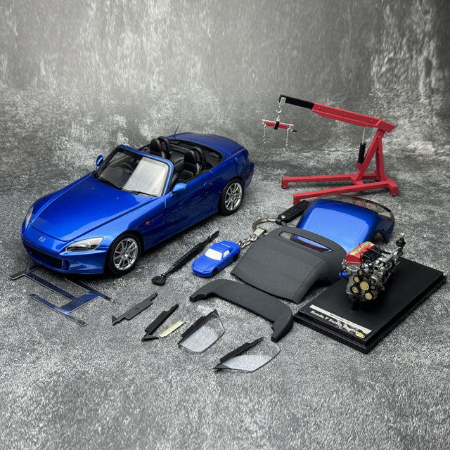 Mh 1:18 Honda S2000 (AP2) alloy full car model simulation band engine