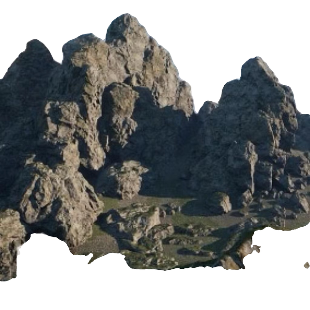 UE5 Unreal 5Rockpack016 large -sized boulder rock props model