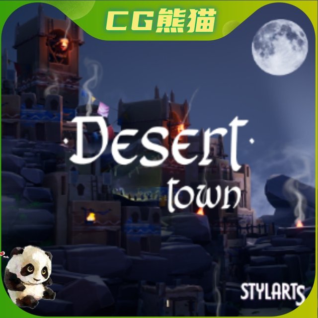 UE5 Unreal 5StylizedDesertTown-UE5 stylized cartoon desert town scene