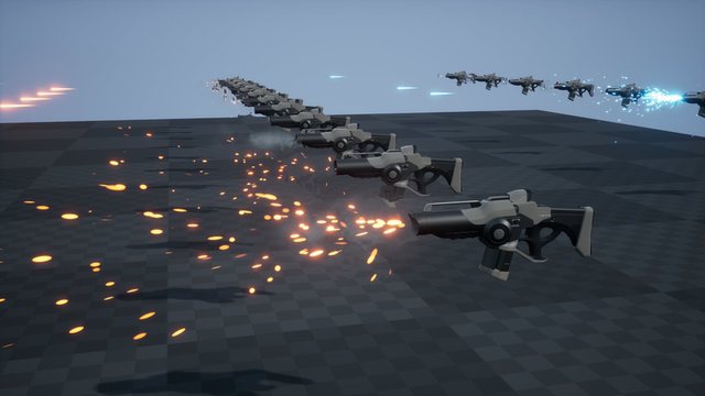 UE4 Unreal 5muzzleflash3D muzzle shooting spark flash special package