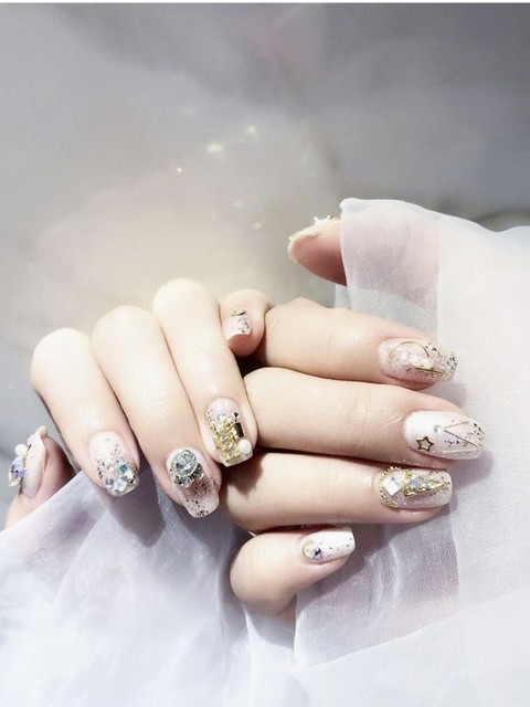 Genuine Czech sharp bottom diamond mixed diamond, glass tip diamond ...