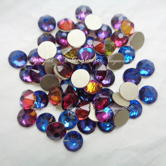 The entire package 8 small flat bottom diamond SS30 about 6.5mm nail ...