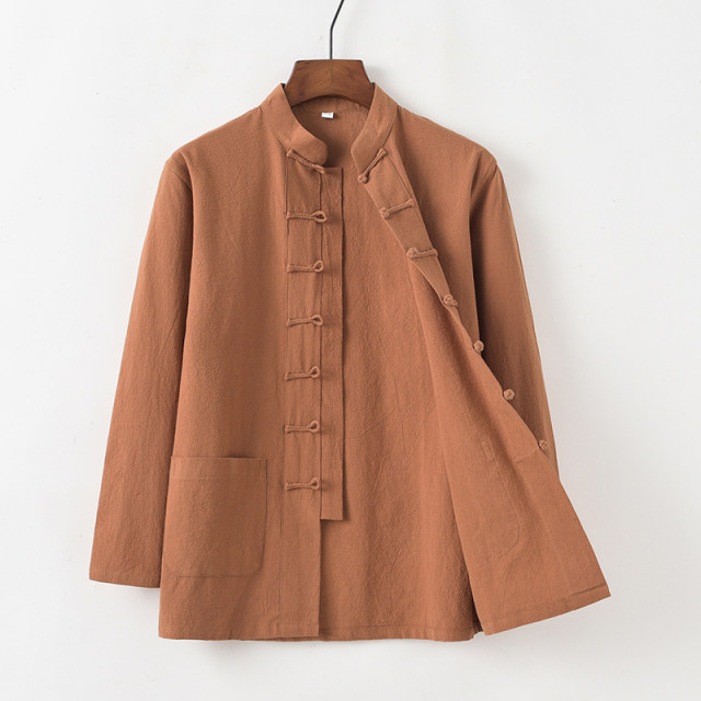 Spring and Autumn Tang Suit New Chinese Retro Men's Chinese Style Zen ...