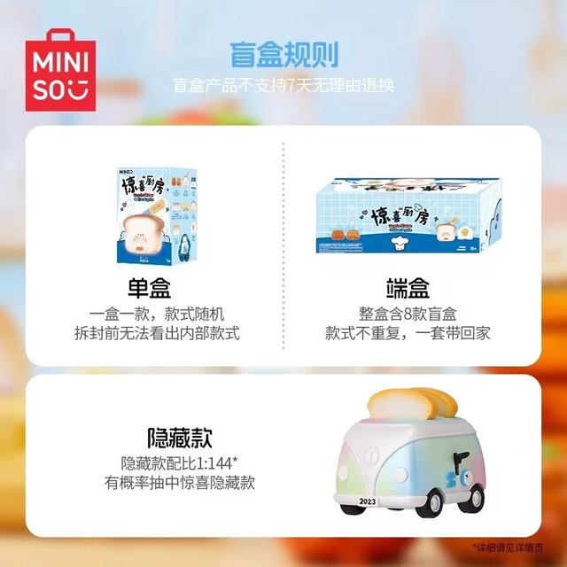 MINISO famous products all things face surprise kitchen series cute ...